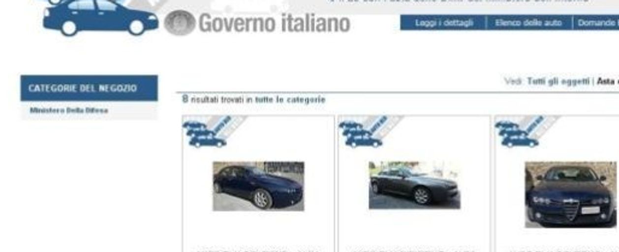Auto blu del governo su ebay, cresce l'attesa per le 8 Maserati ...