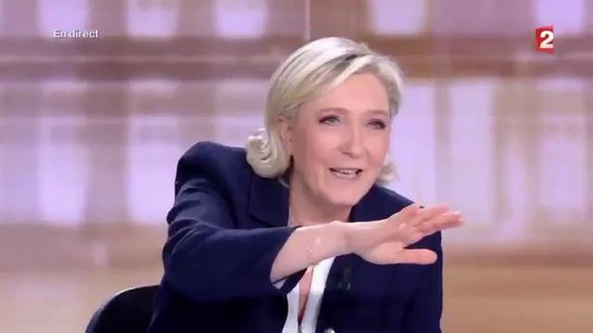 Del dibattito Le Pen-Macron resterà solo questa Gif (e non è vanto ...