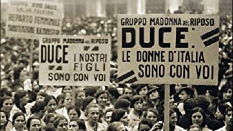 Mussolini che dipendeva dalle donne e non le voleva indipendenti ...