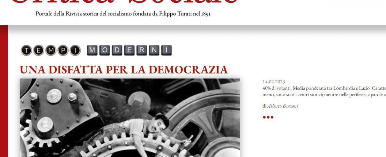 Torna "Critica Sociale", la storica rivista fondata da Filippo Turati ...