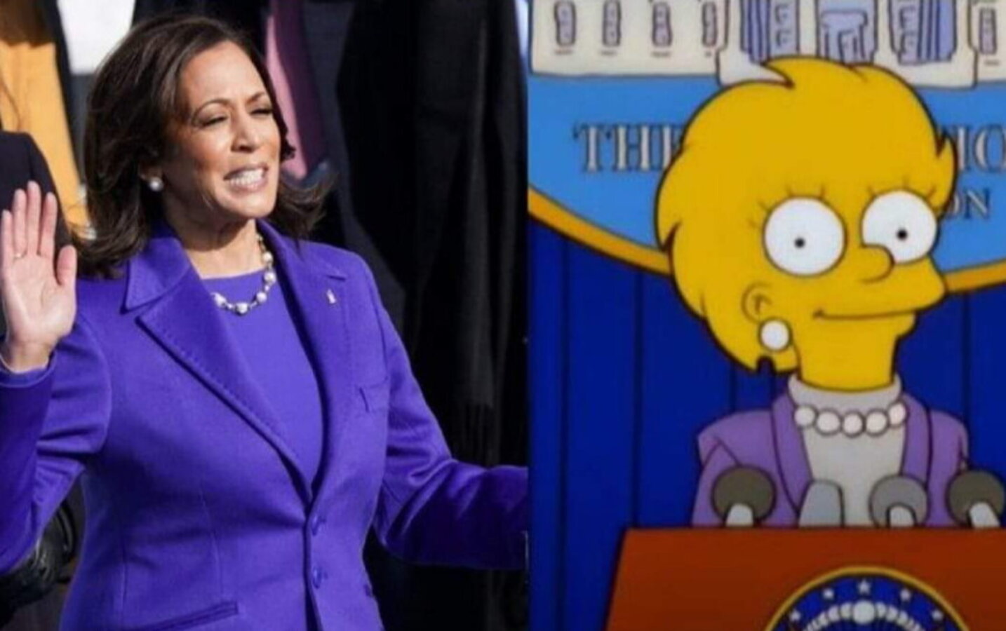 I Simpson colpiscono ancora: Lisa come Kamala Harris presidente degli ...