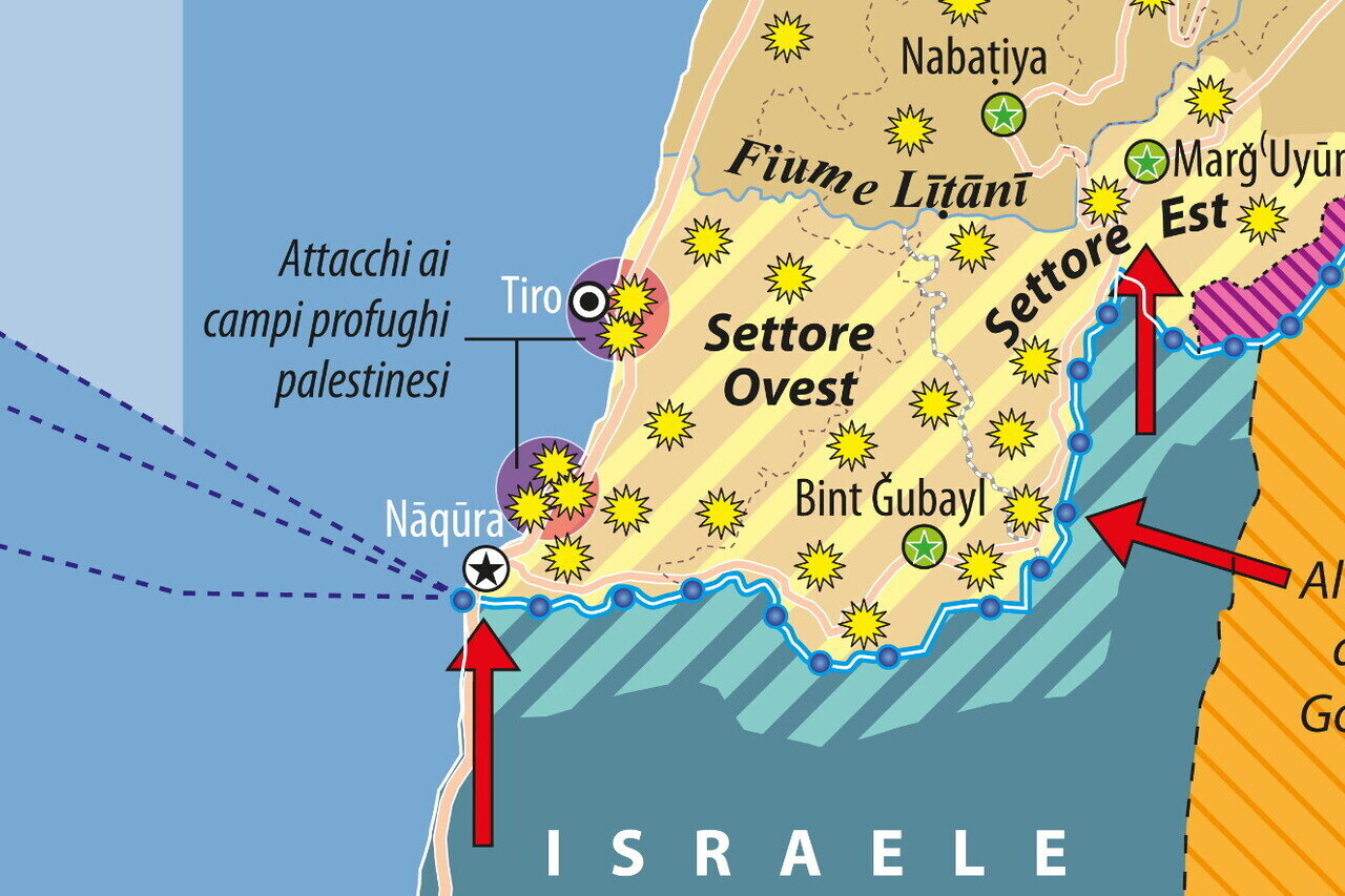 In Libano Israele punta al fiume Litani - Limes