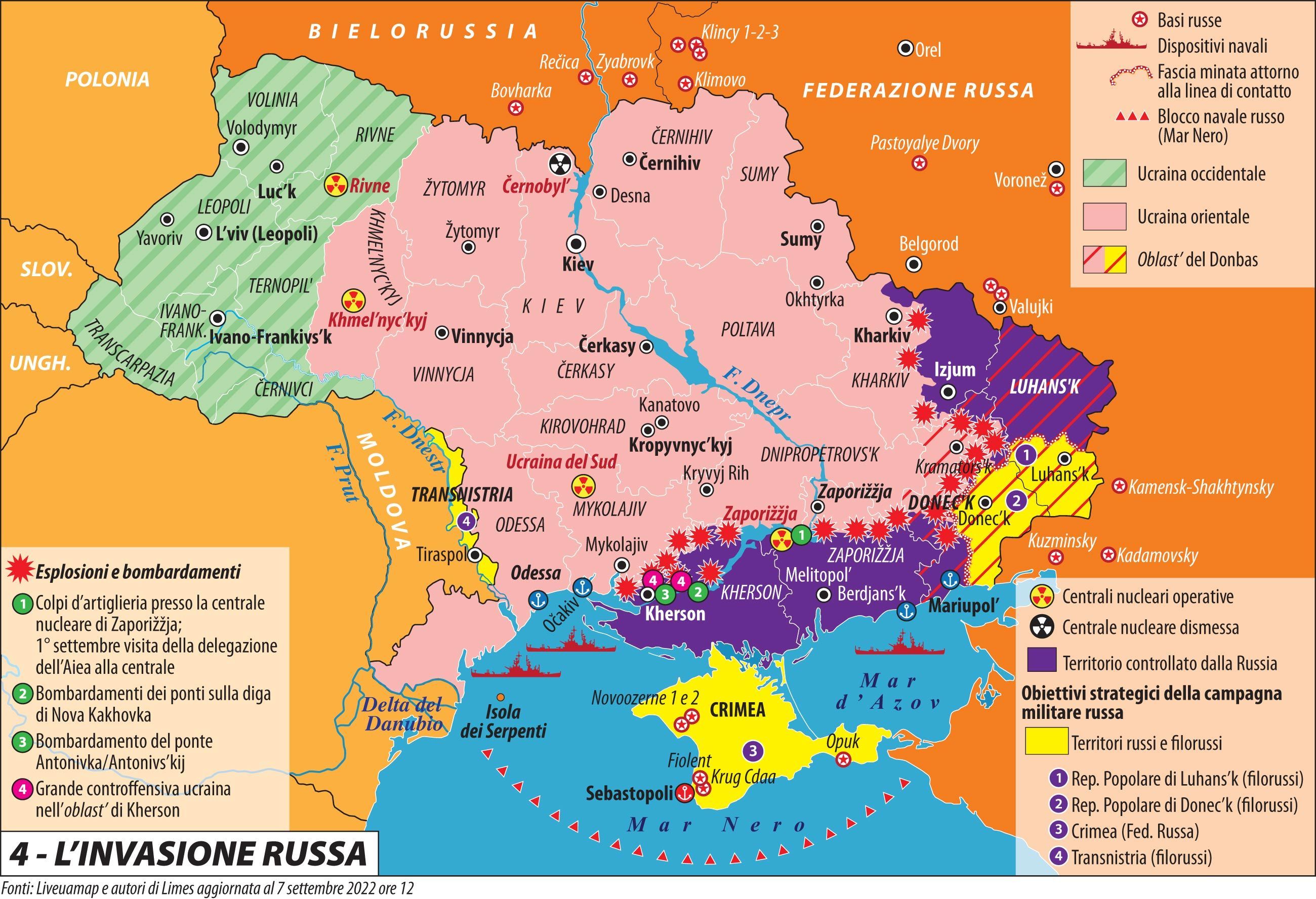 L'invasione russa dopo sei mesi - Limes