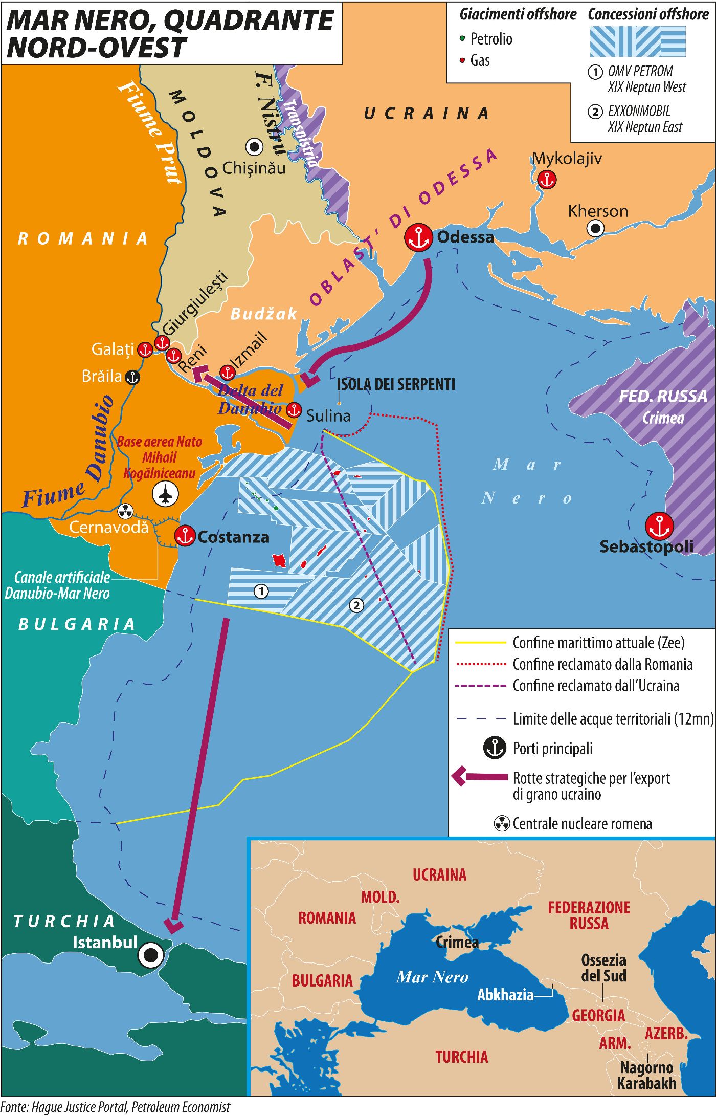 Carta: il quadrante Nord-Ovest del Mar Nero - Limes