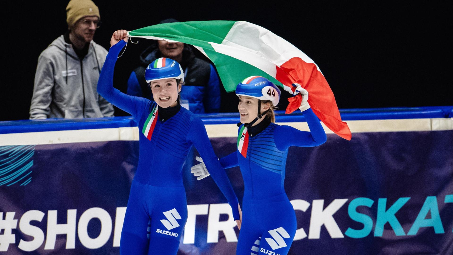 Elisa Confortola E Gloria Ioriatti Oro E Argento Short Track Gazzetta