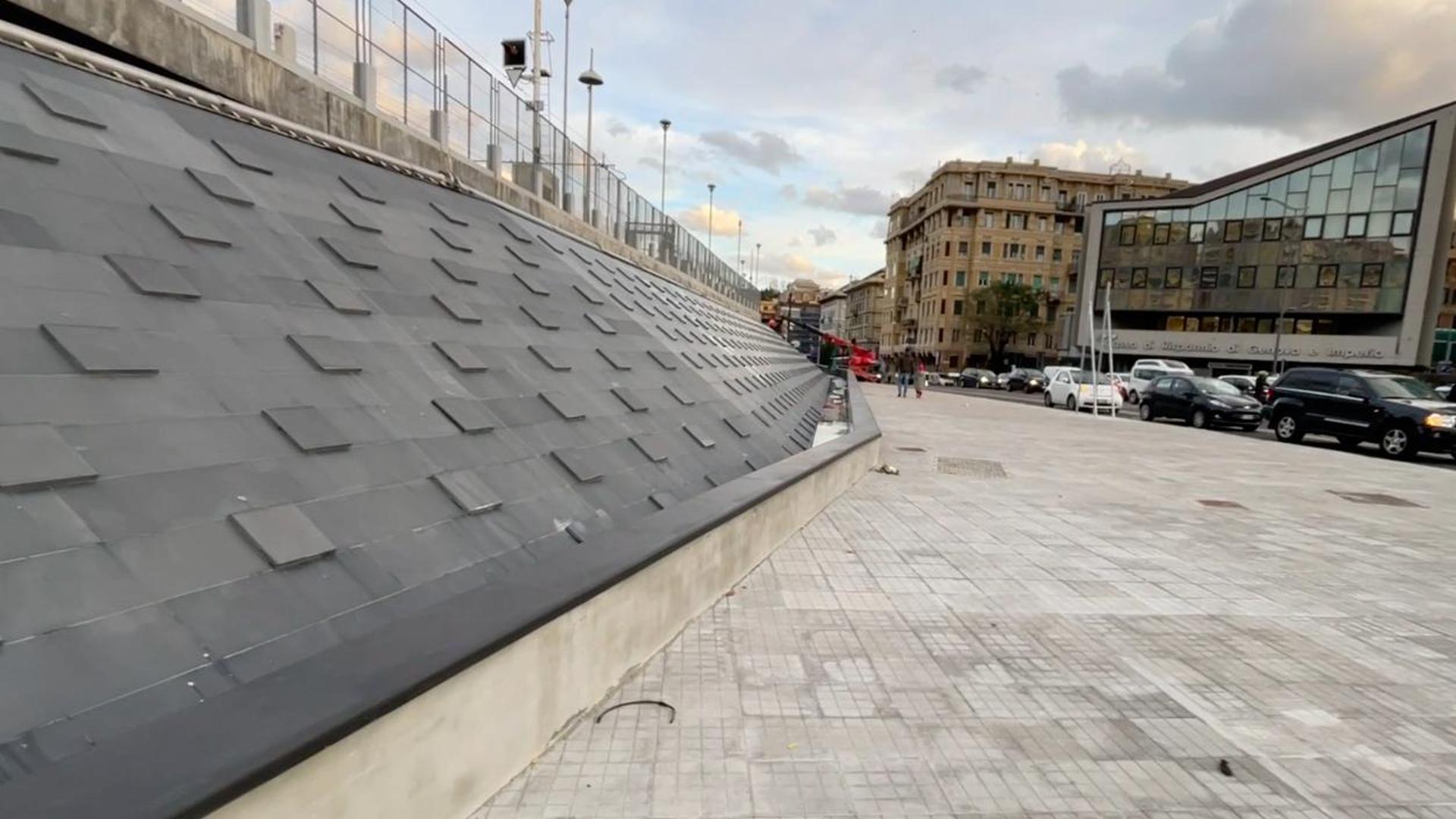 Genova, la nuova fontana di via Tolemaide è pronta, ma manca ancora l ...