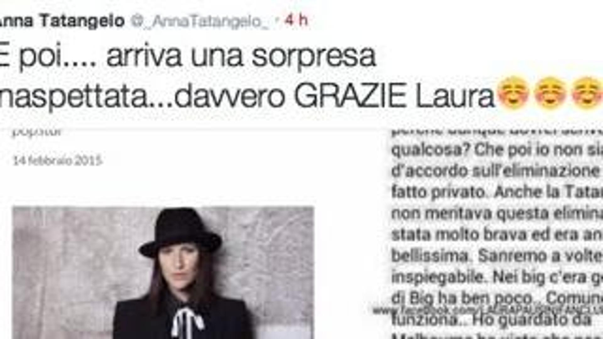 Laura Pausini difende la Tatangelo - Il Secolo XIX