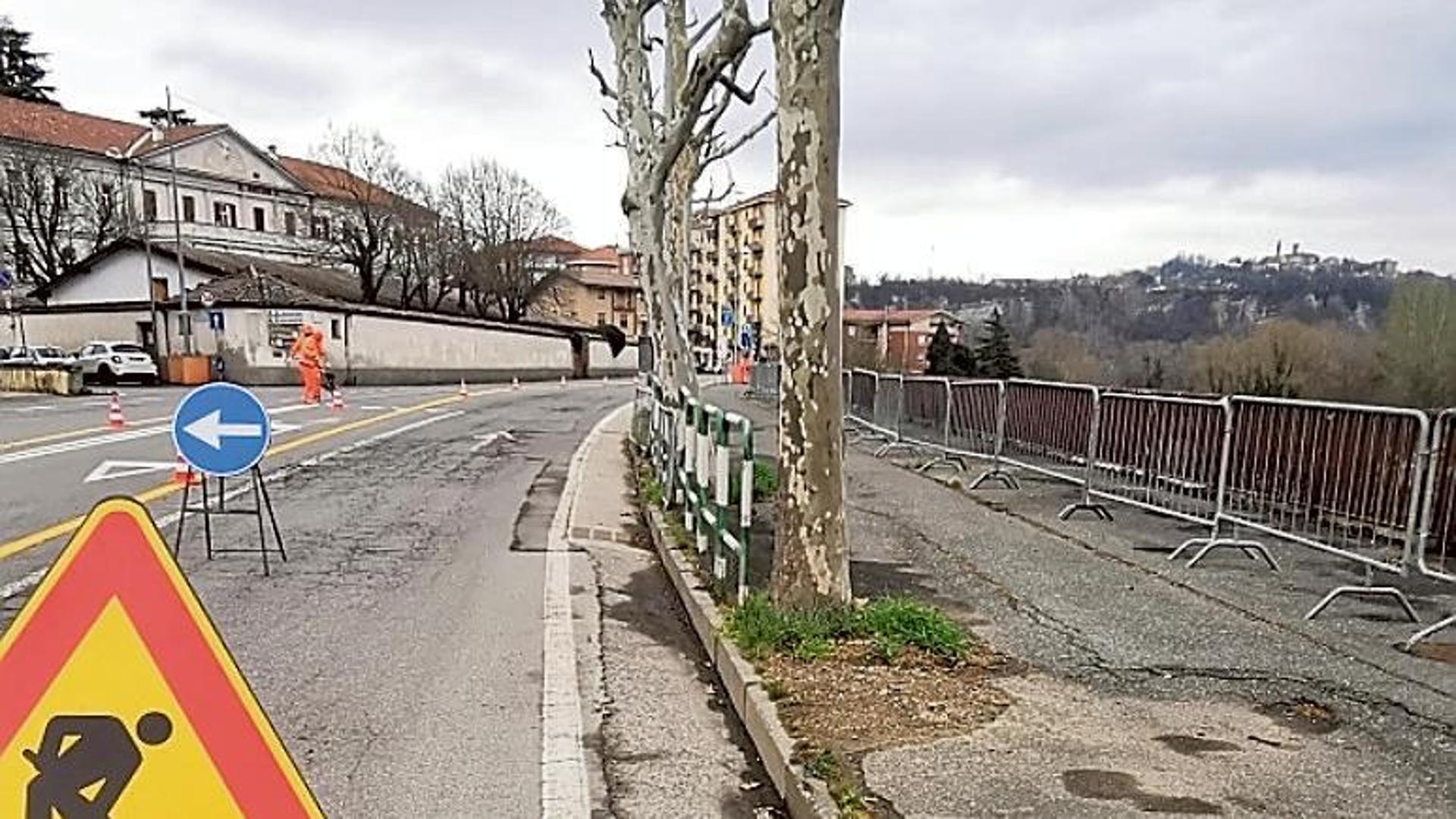 Ovada, cantiere in via Gramsci per realizzare un belvedere sullo Stura ...