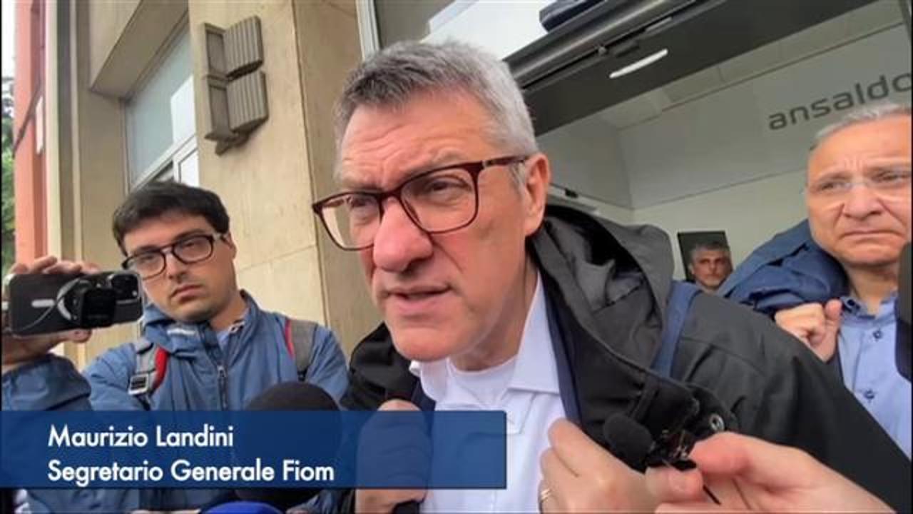 Landini a Genova all'assemblea dei lavoratori di Ansaldo energia ...