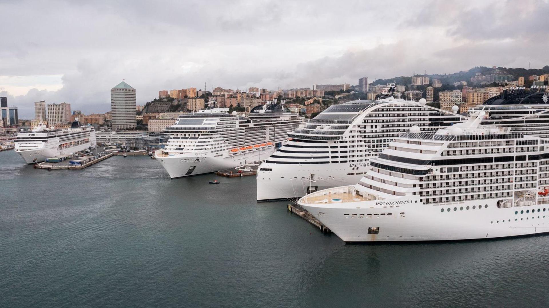 Genova, quattro navi di Msc Crociere in porto: record giornaliero di ...