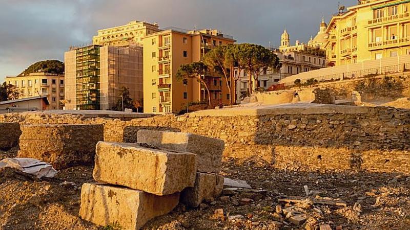 Genova, rotonda di Carignano: i reperti archeologici cambiano il ...