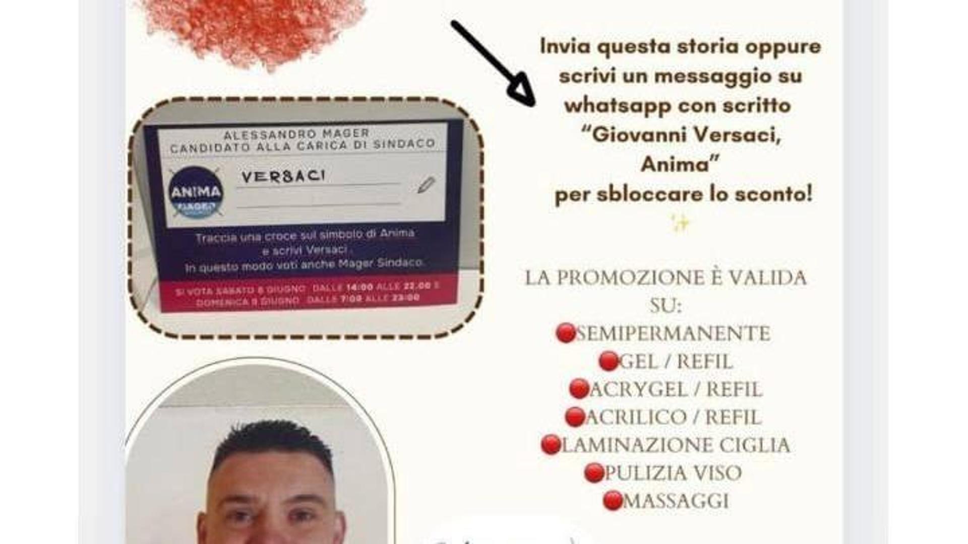 Sanremo, candidato consigliere per Anima offre uno sconto sui ...