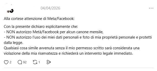 Tornano i post sul Non Autorizzo, perché sono falsi e perché sono ...