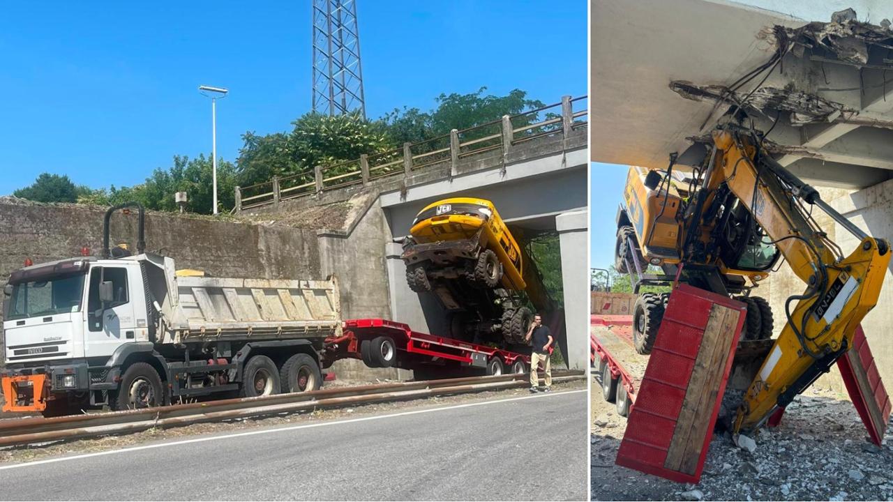 Camion urta ponte ferroviario a Sannazzaro: circolazione dei treni in ...