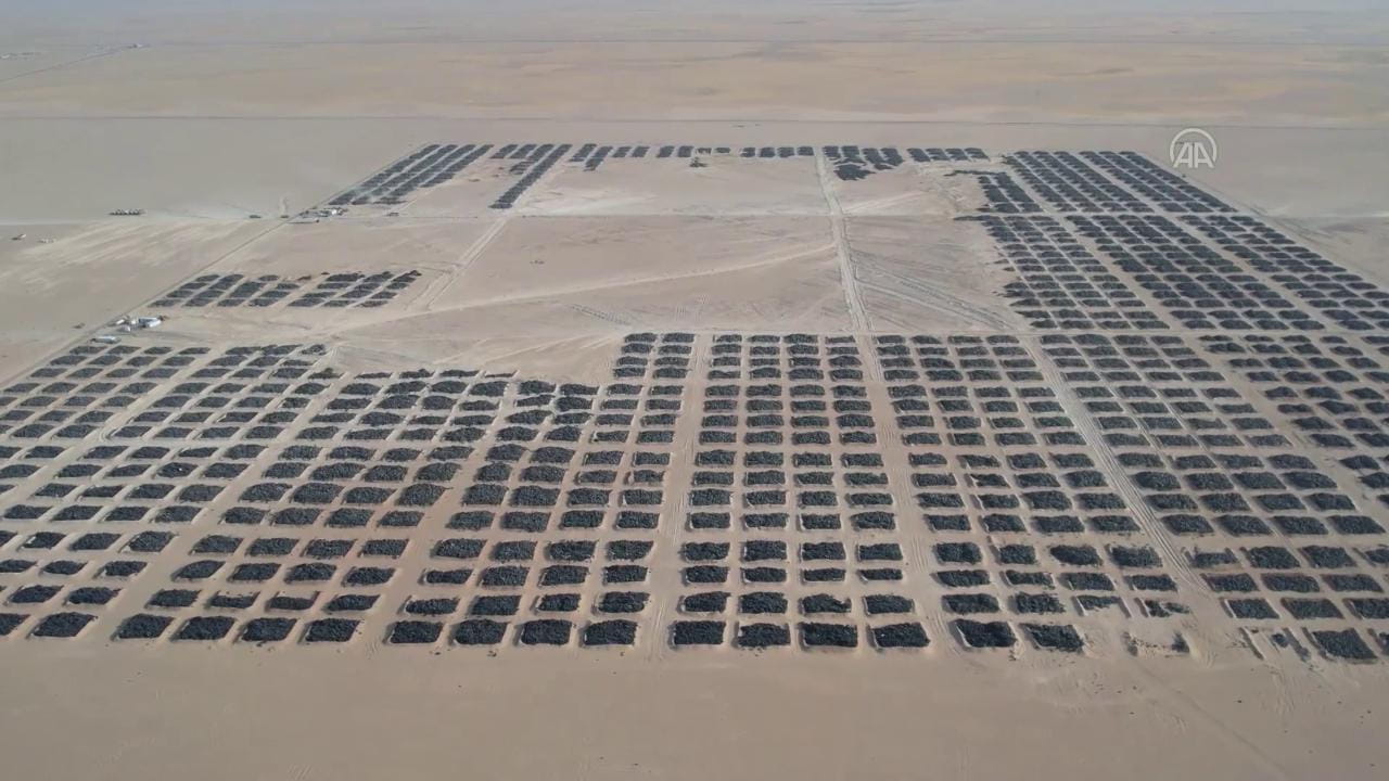 Kuwait, l'immensa di distesa di pneumatici nel deserto diventerà una ...