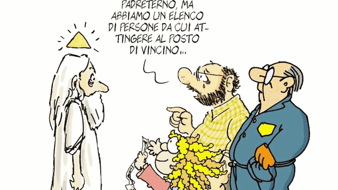 L’addio a Vincino disegnato da Sergio Staino - La Stampa