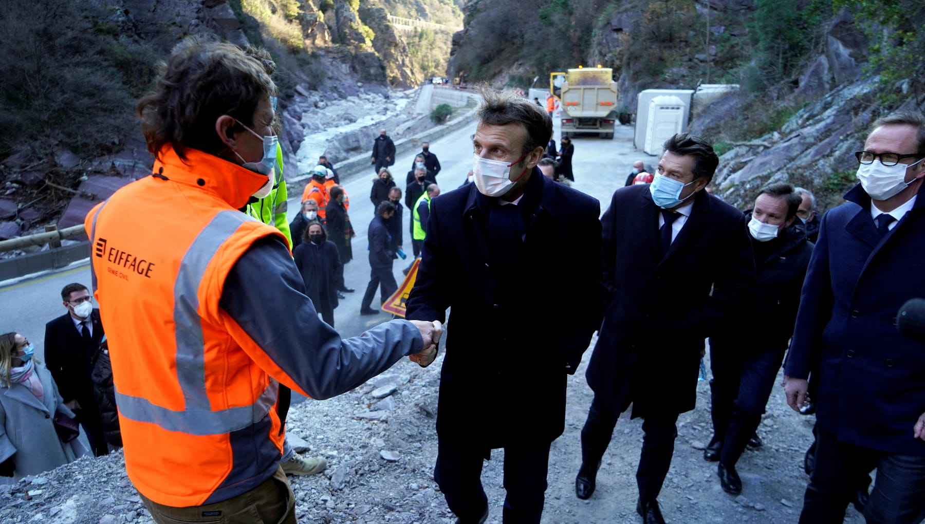 Il presidente della Repubblica francese Macron in visita a Tenda - La ...