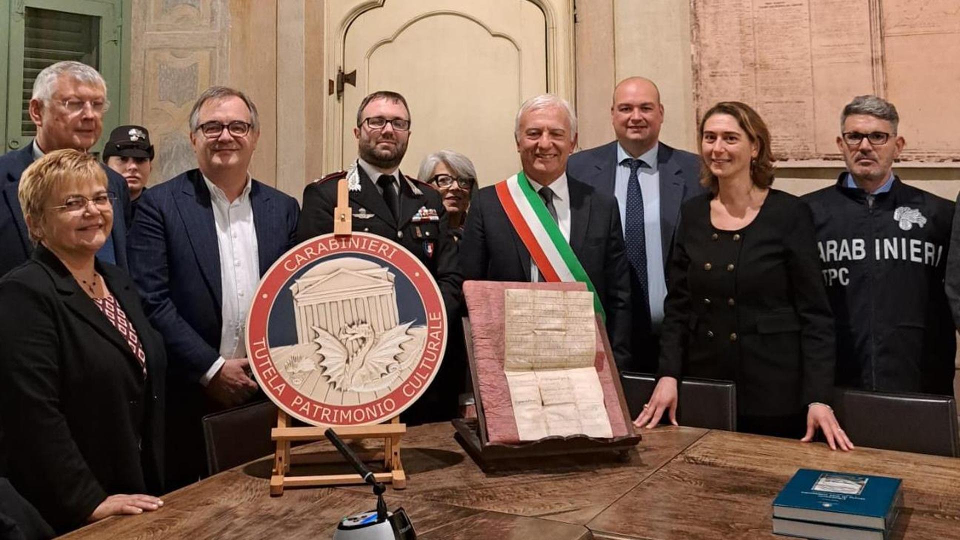 Quella pergamena del 1153 recuperata grazie alla segnalazione di un ...