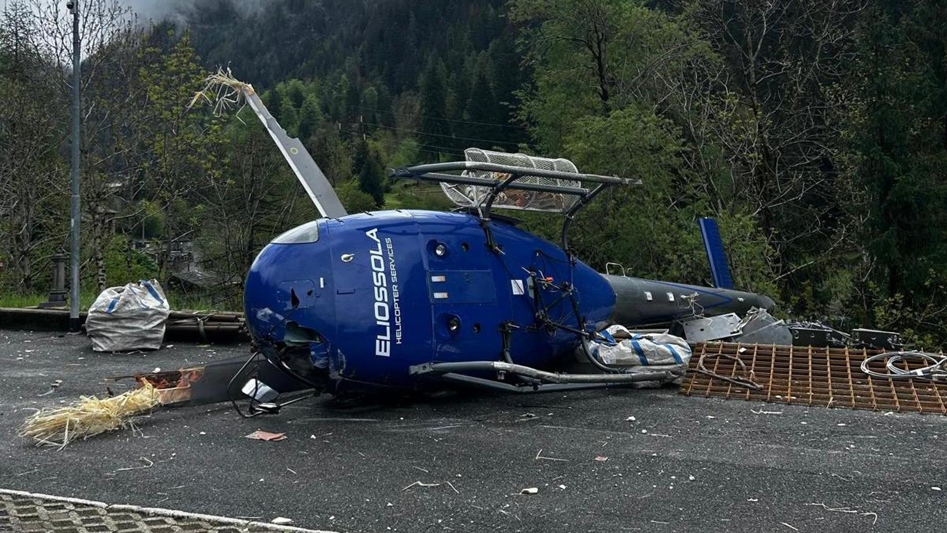 Elicottero di Eliossola, incidente a Bergamo - La Stampa
