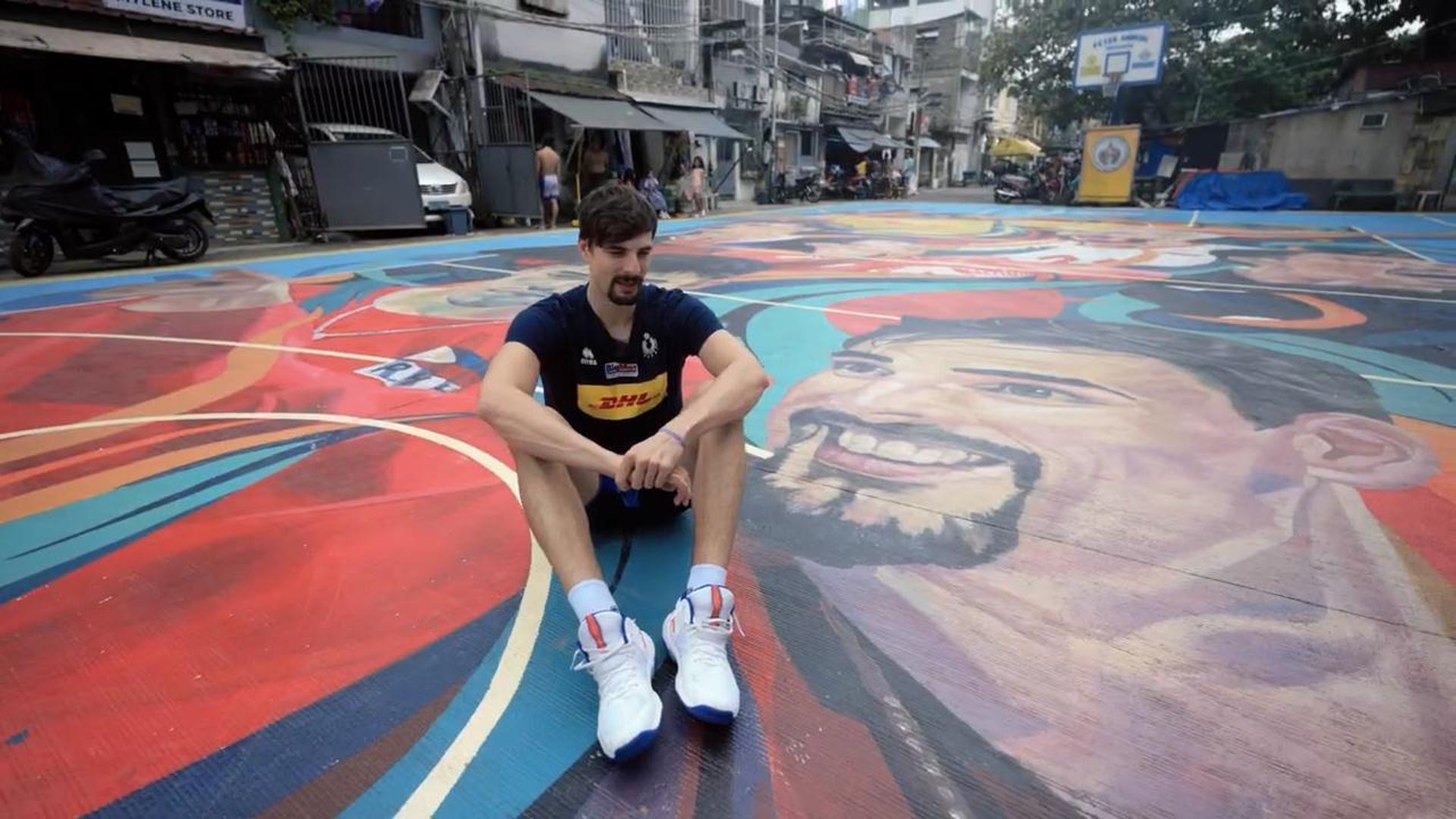 Manila capitale del volley, il volto di Simone Giannelli nel murale che ...