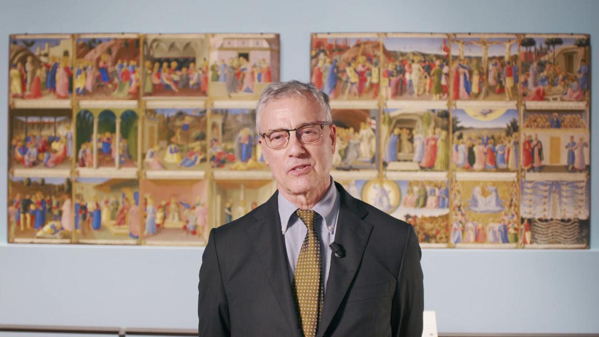Carl Strehlke, curatore della mostra “Beato Angelico”, la presenta al ...