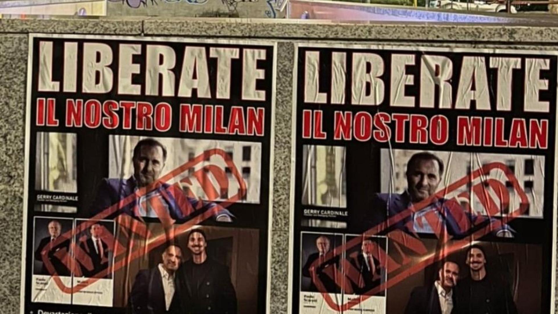 “Liberate il nostro Milan”, Milano tappezzata di manifesti contro ...