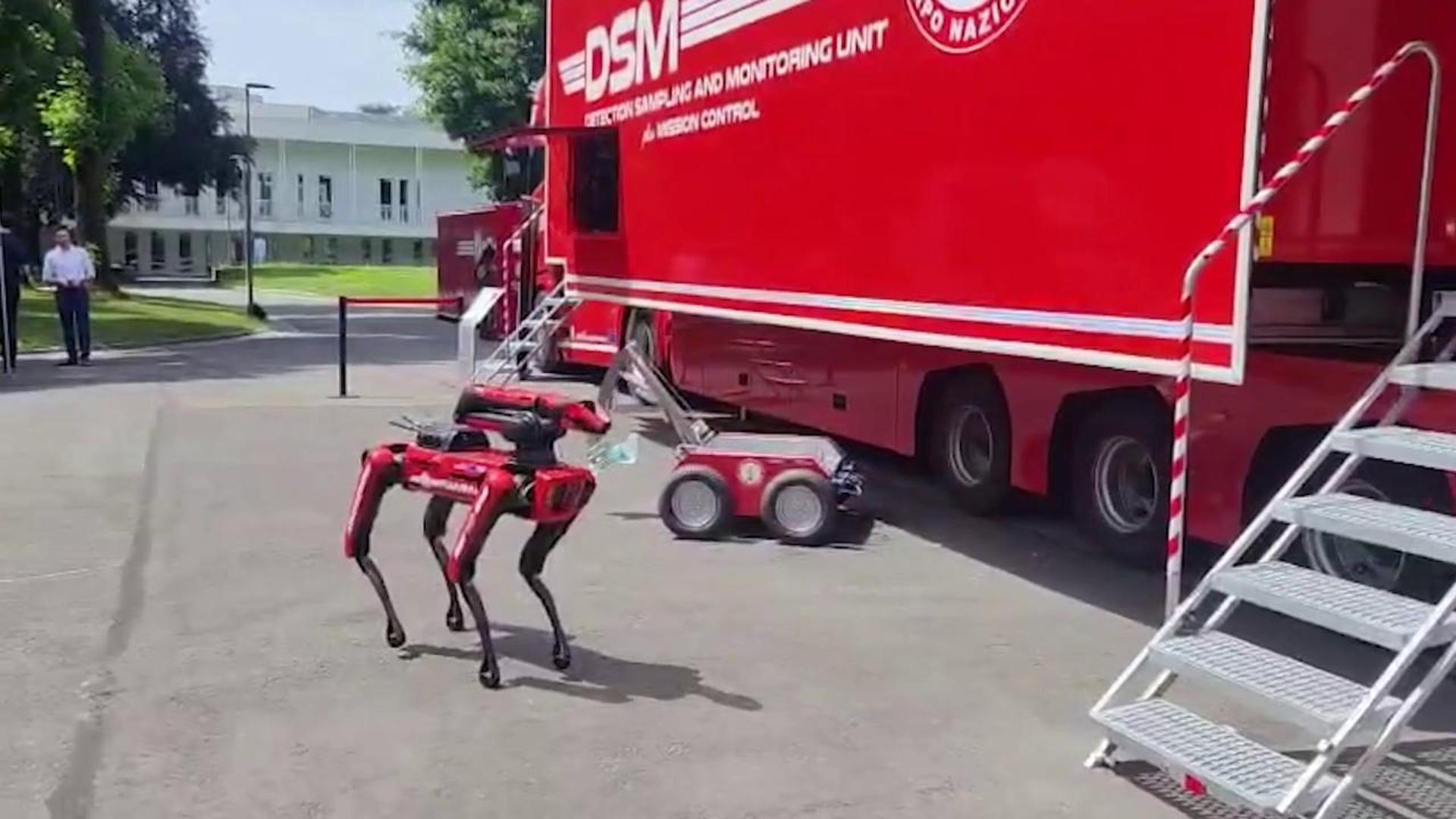 Torino, ecco Fiamma: il cane robot dei vigili del fuoco che sfida le ...