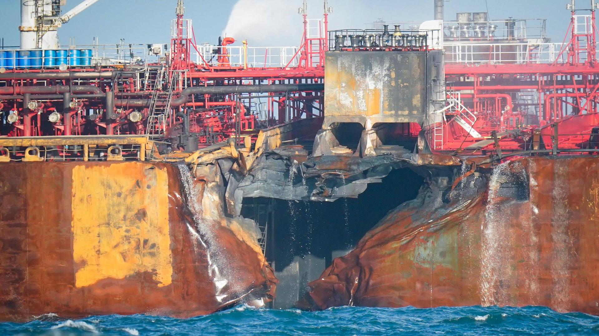 La collisione nel Mare del Nord costerà 100 milioni di dollari alle ...